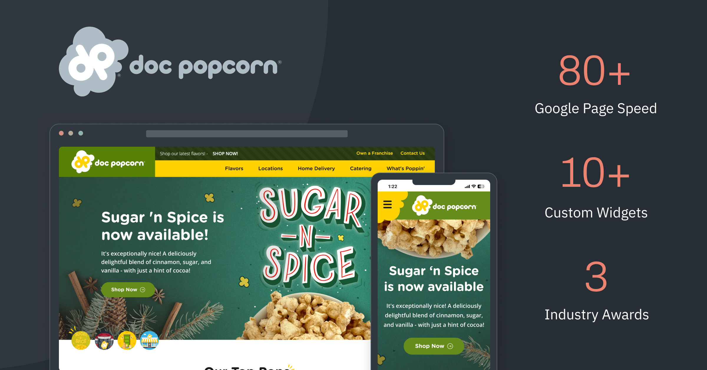 Creating a Franchise-Focused eCommerce Experience for Doc Popcorn